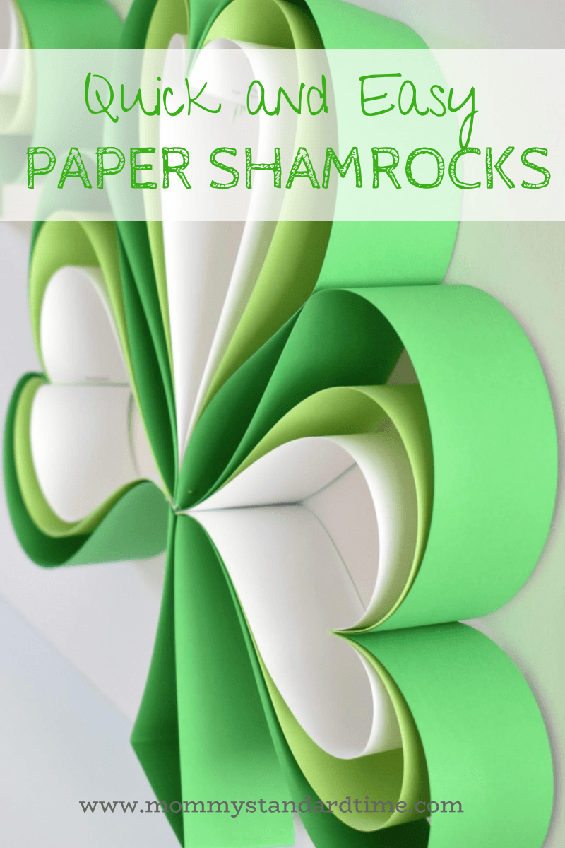 quick-and-easy-paper-shamrocks - Mommy Standard Time
