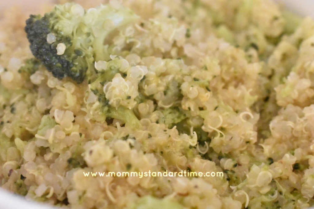 Instant Pot Cheesy Quinoa with Broccoli - Mommy Standard Time
