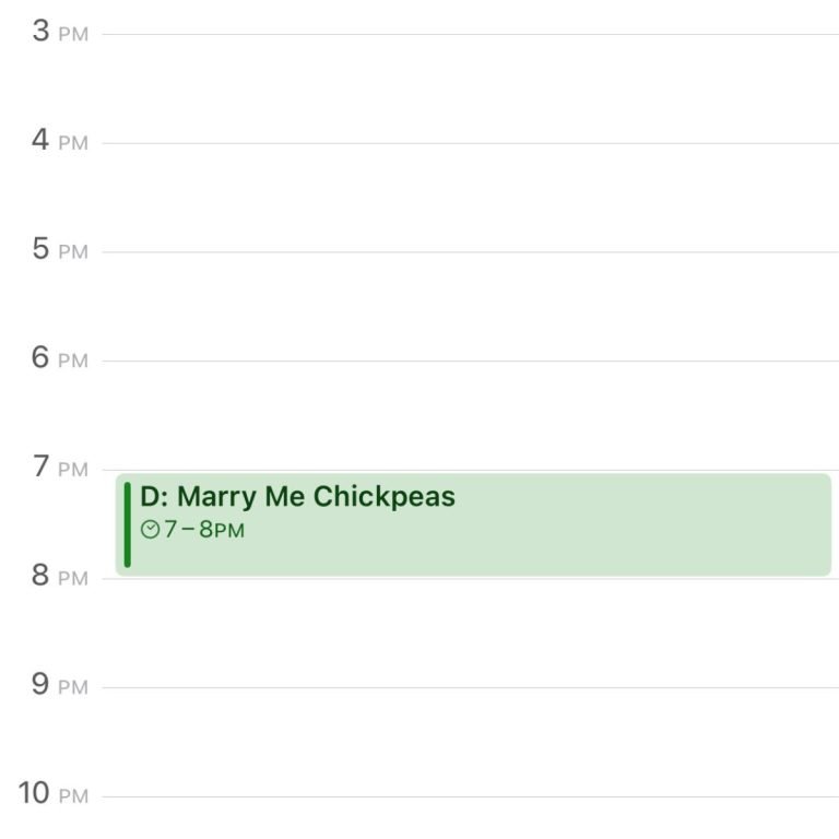 Plan to Eat Dinner Calendar - Mommy Standard Time