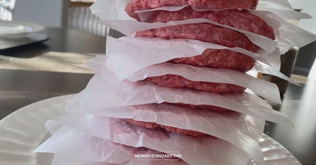 Stacked Hamburger Patties - Mommy Standard Time